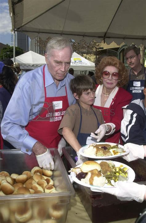 Royalty Free Image Charlton Heston With Grandson Jack Heston And Jayne Meadows Imagecollect By