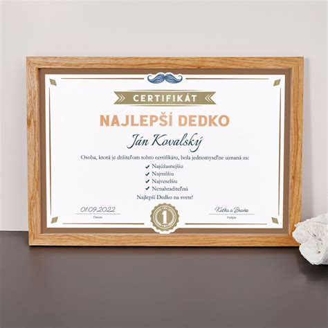 Certifikát Super Dedko Myt Sk