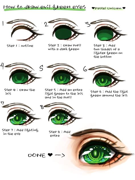 How To Draw Anime Evil Eyes
