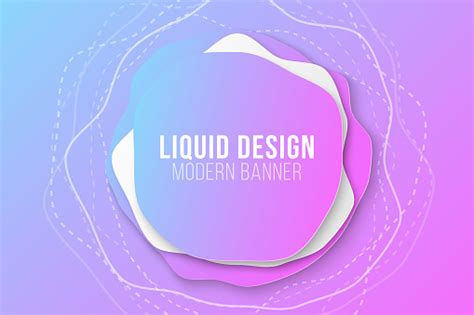 액체 색상 현대 추상 배너입니다 액체 컬러 형태 흐르는 액체 모양 그라데이션 추상 배너입니다 디자인을 위한 템플릿입니다 벡터