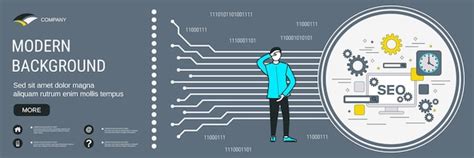 Premium Vector SEO Optimization Information Processing Web Search Concept