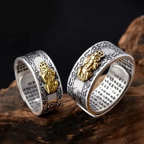 Bague Feng Shui Pixiu Mantra
