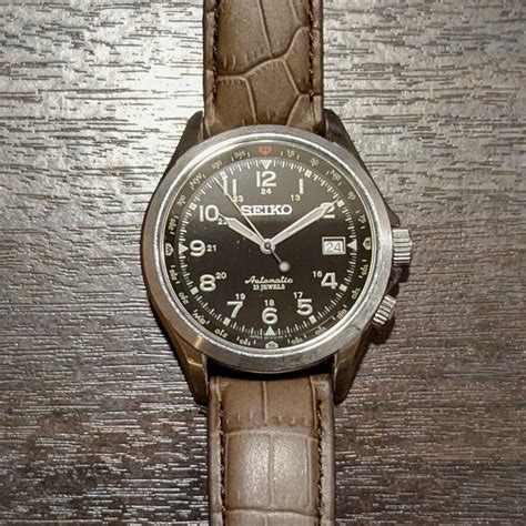 Rare Seiko Sarg007 Jdm Big Alpinist 40mm With Compass Bezel Watch