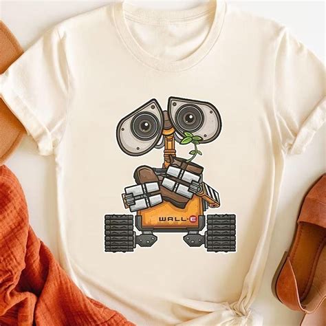 Retro Disney Pixar Wall E Plant Shoe Portrait Art Vuitino Merch