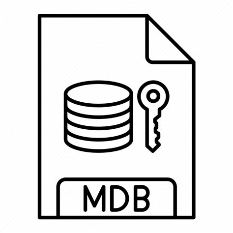 Mdb Document Extension File Format Page Icon Download On Iconfinder
