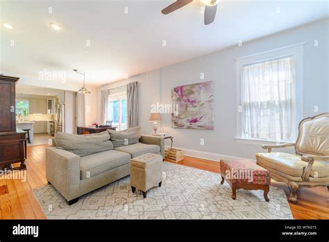 White Living Room Interior Design Suburban Homes A Well Crafted