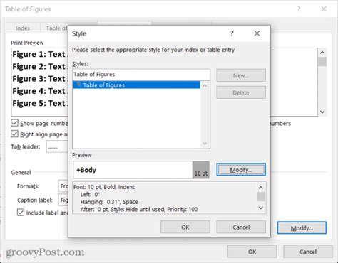 How To Create And Customize A Table Of Figures In Word