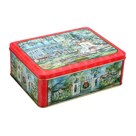 Metal Rectangle Biscuits Cookies Tins Tin Manufacturers