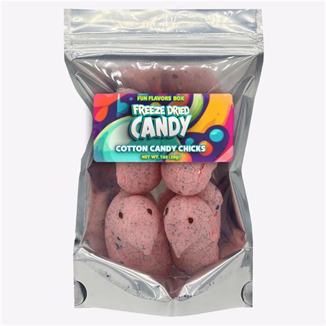Fun Flavors Box Freeze Dried Cotton Candy Marshmallow Chicks Unique