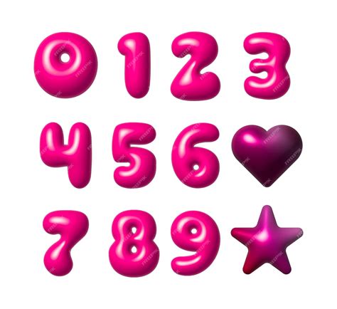 El Efecto De Globo 3d De Los Globos Inflables Las Letras Vector Premium