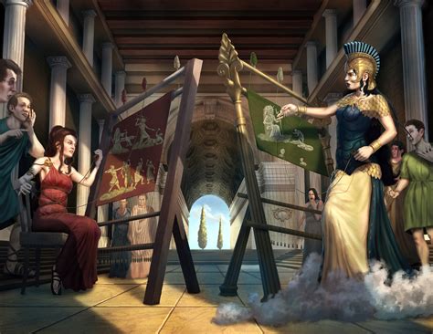 Arachne And Athena Weaving Contest