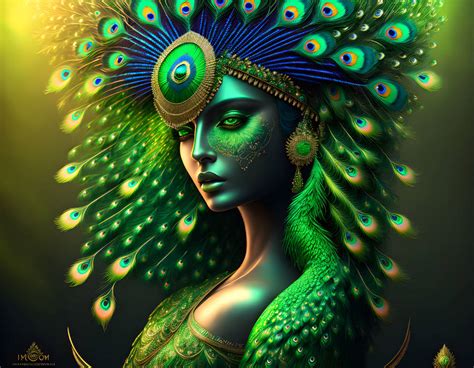 Peacock Goddess By Nothingismanual On Deviantart