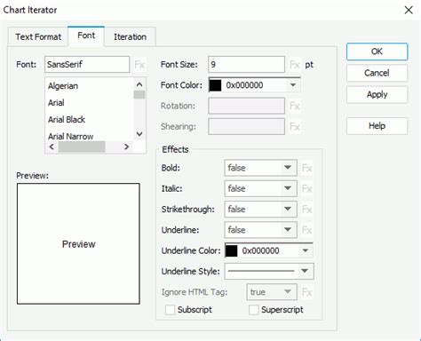 Chart Iterator Dialog Logi Analytics