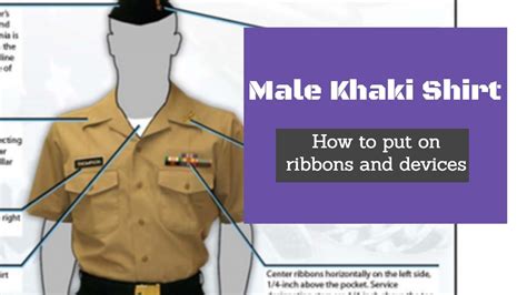 Placing Ribbonsdevices On Male Khaki Uniform Youtube