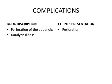 Appendicular Perforation And Its Treatmentpptx