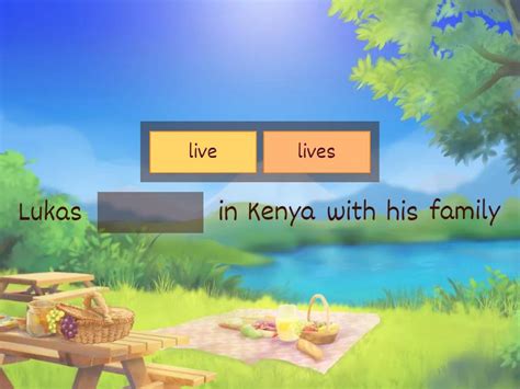 Present Simple Affirmative Form 1 Complete The Sentence