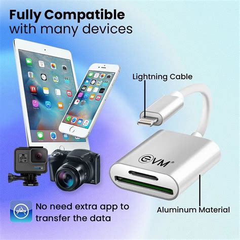 Evm Cr004 Lightning Otg 2 In 1 Card Reader Cable At Best Price In Mumbai