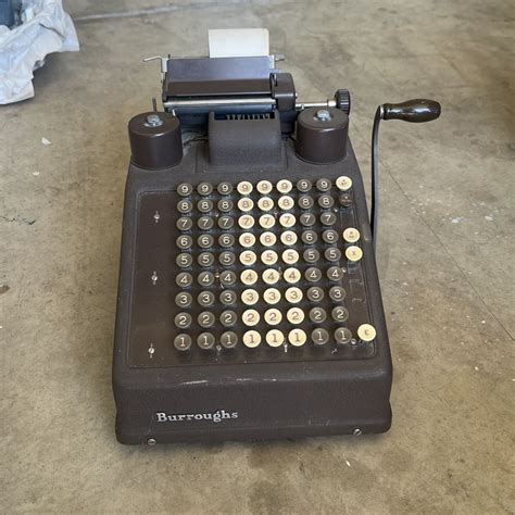 Vintage Burroughs Adding Machine Whand Crank For Sale In Manteca Ca