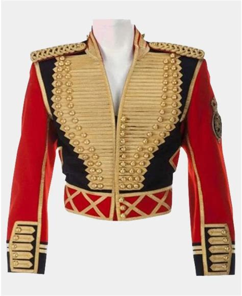 British Wool Hussar Jacket Michael Jackson Leave Me Alone Military