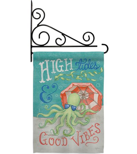 Breeze Decor Octopus Good Vibes 2 Sided Polyesterpolyester Blend 18 X