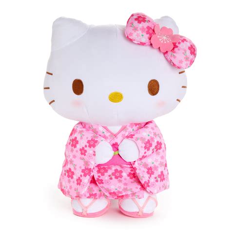 Hello Kitty 12 Pink Standing Plush Spring Kimono Series