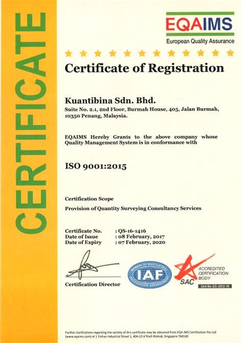 Certificate Gallery Categories Kuantibina Sdn Bhd Chartered