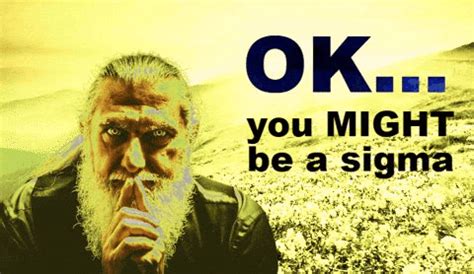Ok You Might Be A Sigma Sorry You Are Not Sigma Meme Ok You Might Be