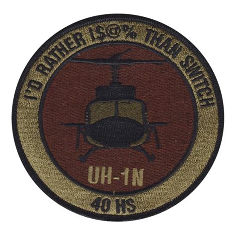 40 Hs Uh 1hn Switch Ocp Patch 40th Helicopter Squadron Patches