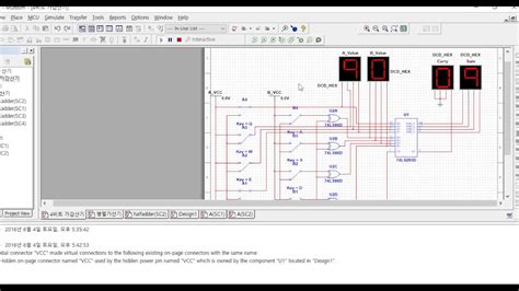 74ls283을 사용한 4bit 가감산기 Youtube