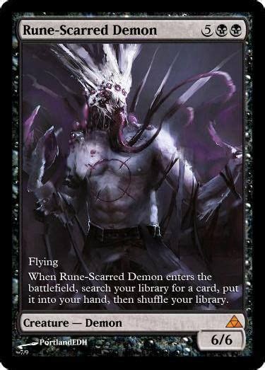 Rune Scarred Demon Magic The Gathering Cards Magic The Gathering Mtg