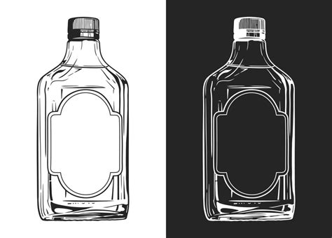 Whiskey Bottle Vector Best Whiskey Bottle Mockup And Label Layout