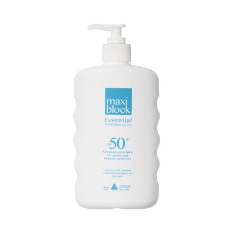 Maxiblock Essential Dry Touch Sunscreen Spf50 Australian