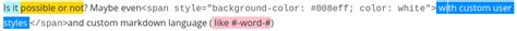 Inline Colors For Text Highlighting · Issue 4087 · Typoratypora Issues · Github