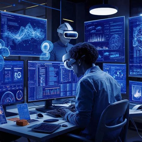 Premium Photo Data Science And Big Data Technology Scientist Computing Analysing