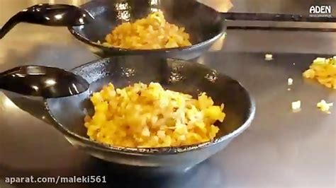 برنج سرخ شده ژاپنی پخت غذا در کیوتو ژاپن