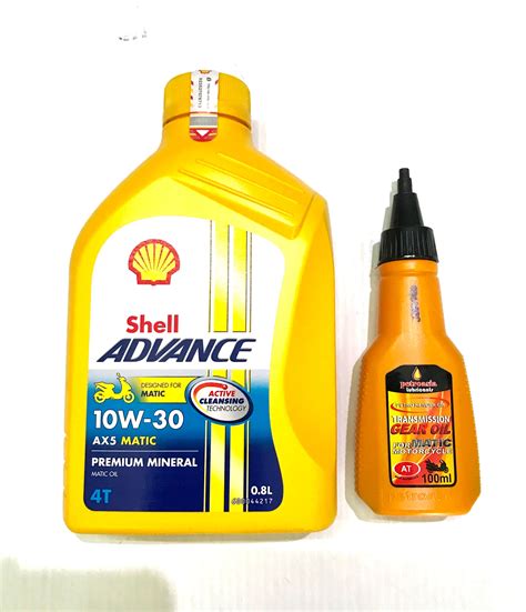 Paket Oli Shell Advance Scooter Matic 10w 30 800ml Oli Gir Gardan Scooter Matic Original 100