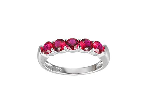 Lab Created Ruby Platinum Over Sterling Silver Ring 1 30ctw 192g5k