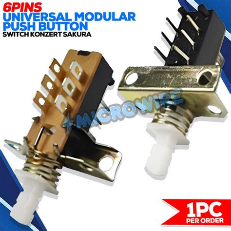 6 Pin Universal Modular Push Button Switch Konzert Sakura Lazada Ph