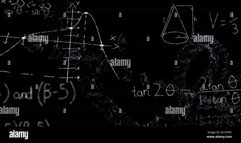 The Digital Image Depicts Various Mathematics Problems Being Worked Out