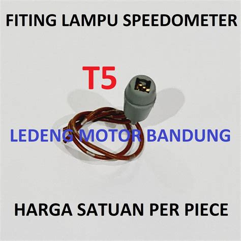 Speedometer Light Fittings T5 Spido Bulb Socket 2 Wire Universal Car