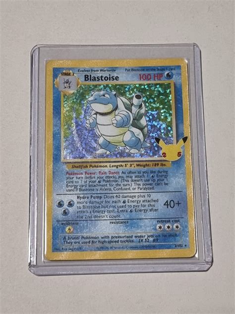 Blastoise Pokemon 25th Celebrations Hobbies And Toys Toys And Games On