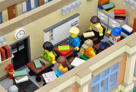 Lego Modular School A Modular School Building Instruction Flickr