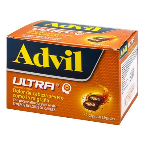 Advil Ultra 200 65mg Ibuprofeno Cafeína Alivio Dolor
