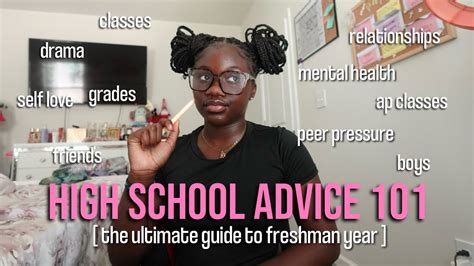 High School Advice 101 The Ultimate Guide For Freshman Year Back To School Tips Youtube