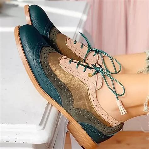 Mujer Tacones Oxfords Zapatos Antiguos Bullock Zapatos Fiesta Exterior