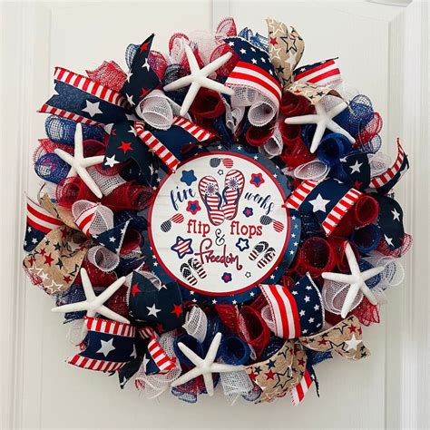 4th Of July Wreaths Etsy