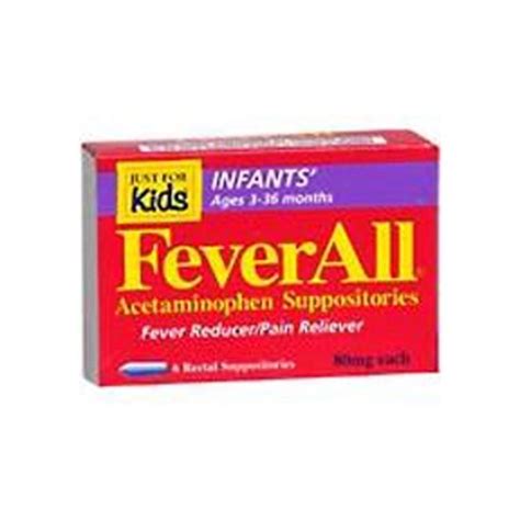 Acetaminophen Feverall® Suppositories Mcguff