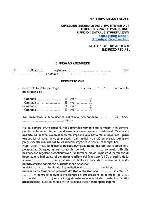 Fac Simile Di Lettera Di Diffida Ad Adempiere Sergio Walker Esempio