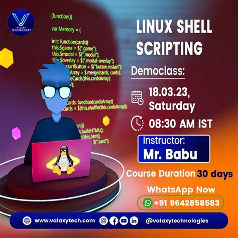 Valaxy Technologies On Linkedin Linux Shellscripting