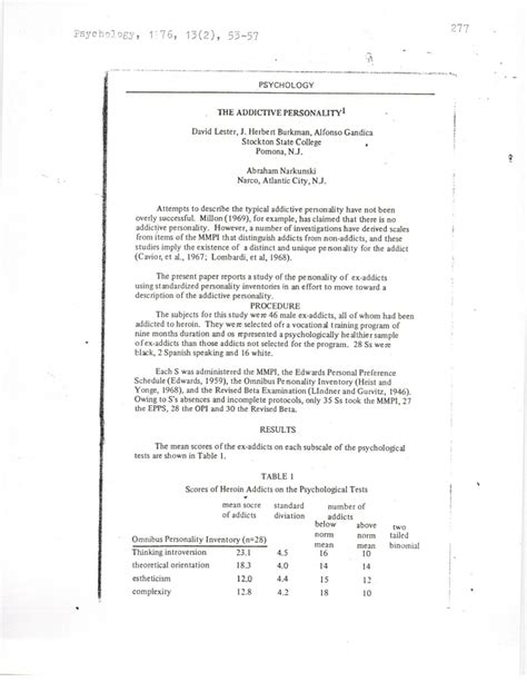 Pdf The Addictive Personality